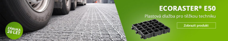 Zatravňovací dlažba ECORASTER® E40 – černá | Ecoraster.cz